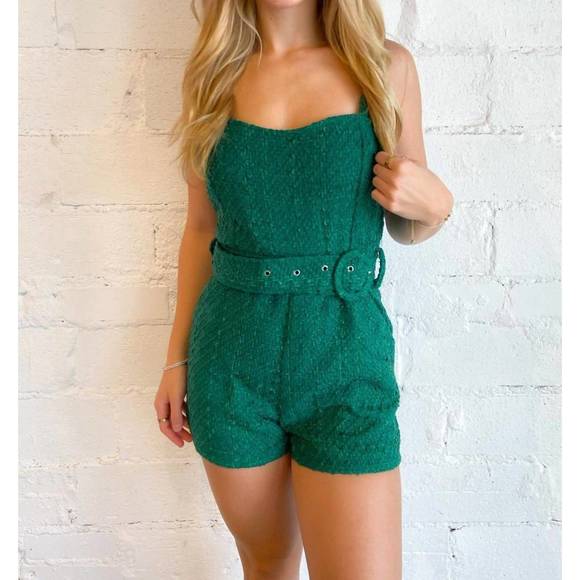 Day + Moon | Pants & Jumpsuits | New Day Moon Falling For Tweed Romper ...